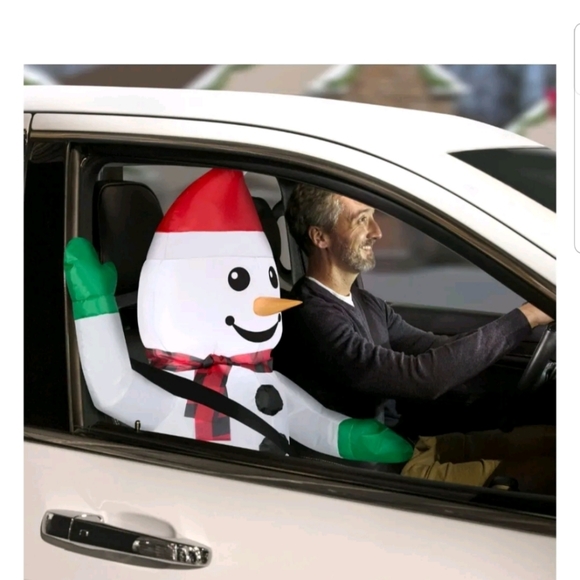 Holiday | 3ft Tall Snowman Car Buddy Airblown Inflatable Christmas ...
